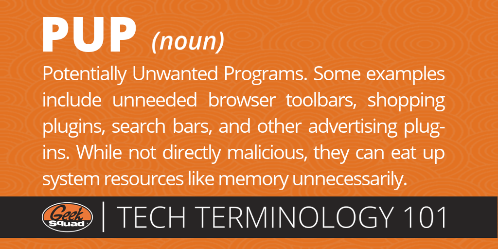 Tech Terms 101 – PUP – MeisterPlanet